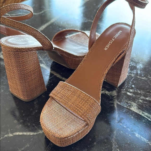 Marc Fisher | Shoes | Marc Fisher Brown Platform Block Heel Shoes ...